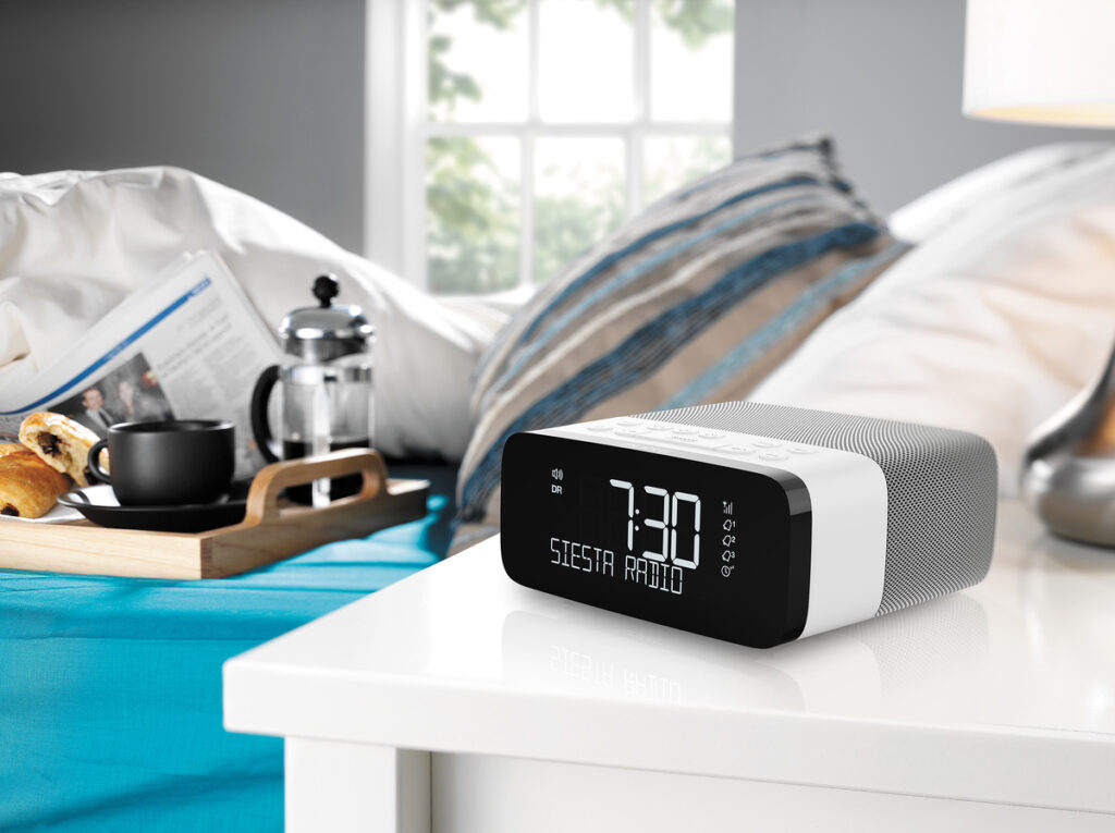 Pure Siesta Rise bedside DAB+ Clock Radio - AV World - Auckland HiFi Store