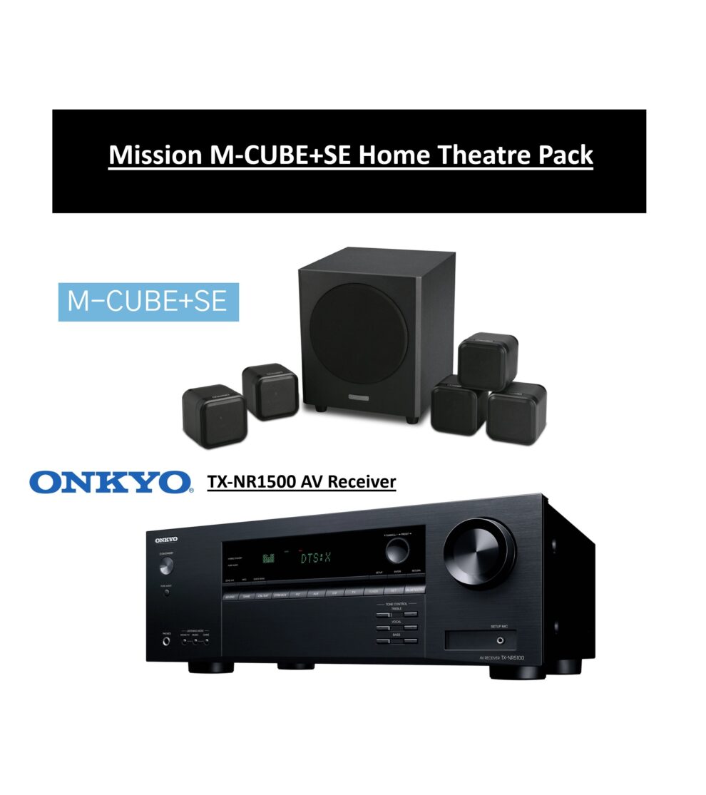 Mission M-CUBE+SE Home Theatre Pack - AV World - Auckland HiFi Store