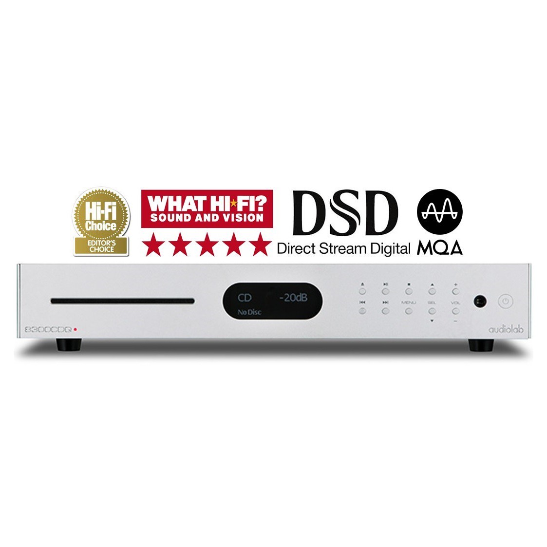 Audiolab CD Player With DAC Pre Amplifier Silver Finish 42 OFF Audiolab CD Player With DAC Pre Amplifier Silver Finish 42 OFF